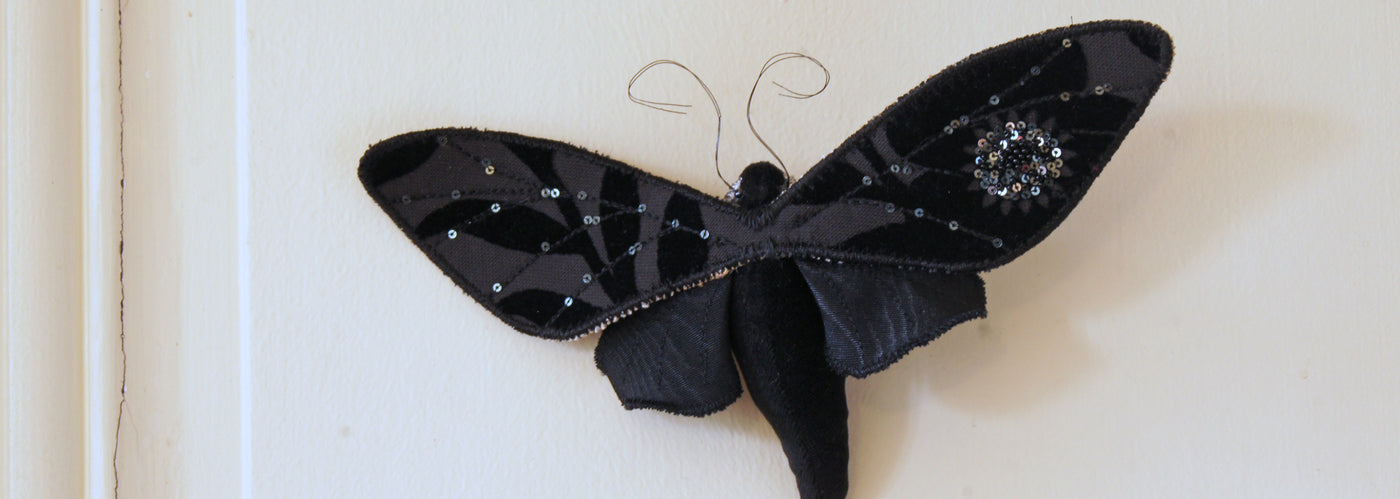 Fabric Moth Tutorial Part 2 - Blue Terracotta